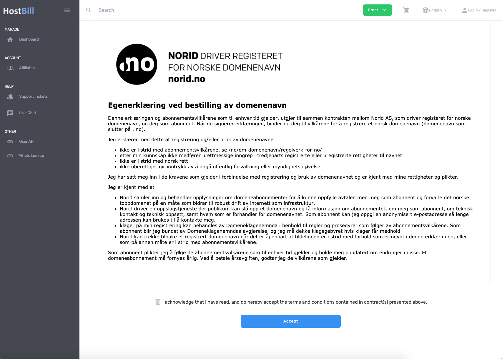 New: NORid domain registrar module and loads of new functionalities ...