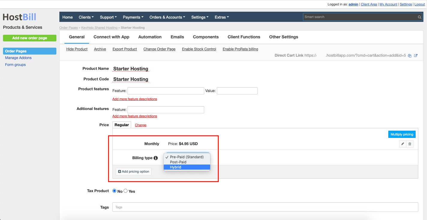 New in HostBill billing: Hybrid Billing Model - HostBill Blog